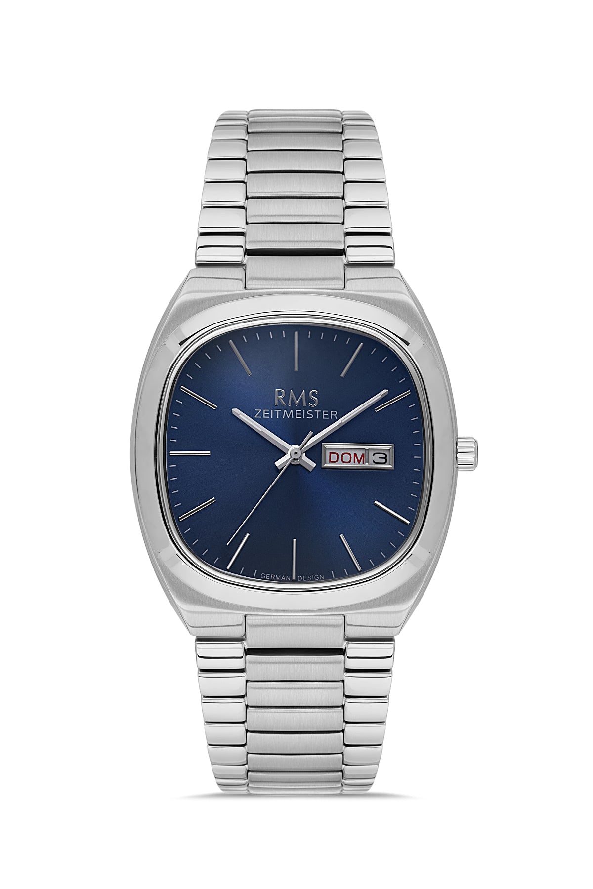 RMS Blue Dial Silver Coated Men's Watch - RMS.1.AG2049.03